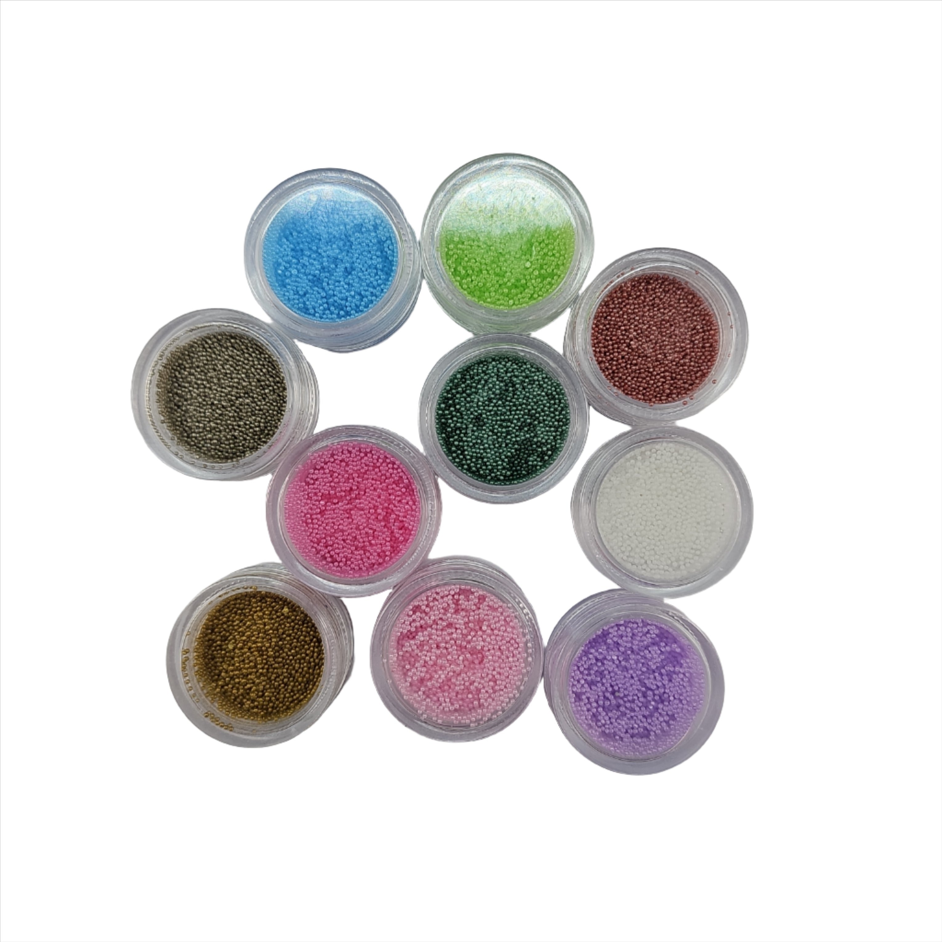 Magnetic Glass Beads set 10 colors : Creata Beauty